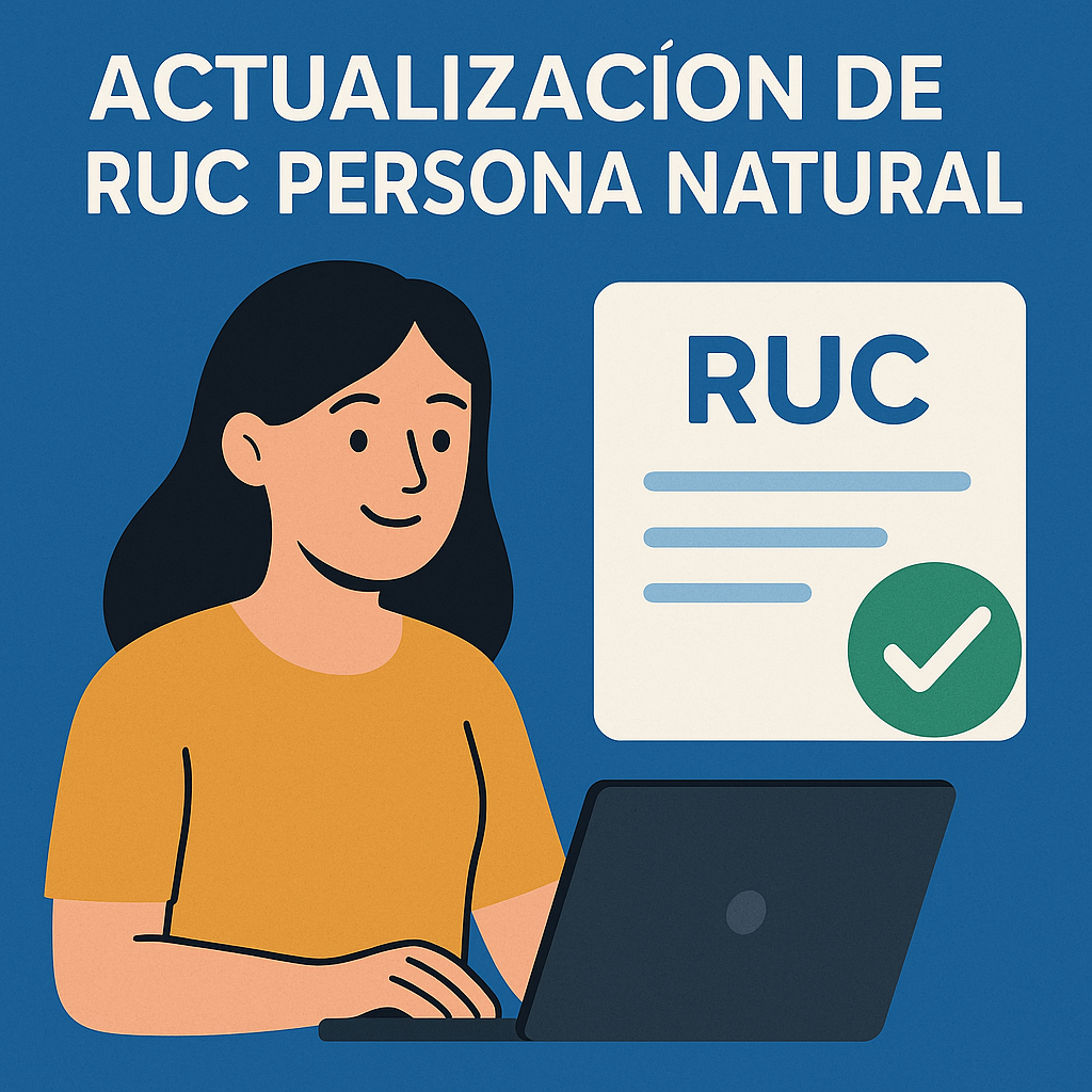 Solicitud de Actualización de Datos - RUC - Persona Natural - Descomplicate